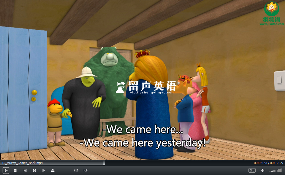 全新1080P《Big Muzzy》英文版全40集，含视频+音频+游戏+PDF教材+卡片，百度网盘下载！-留声英语